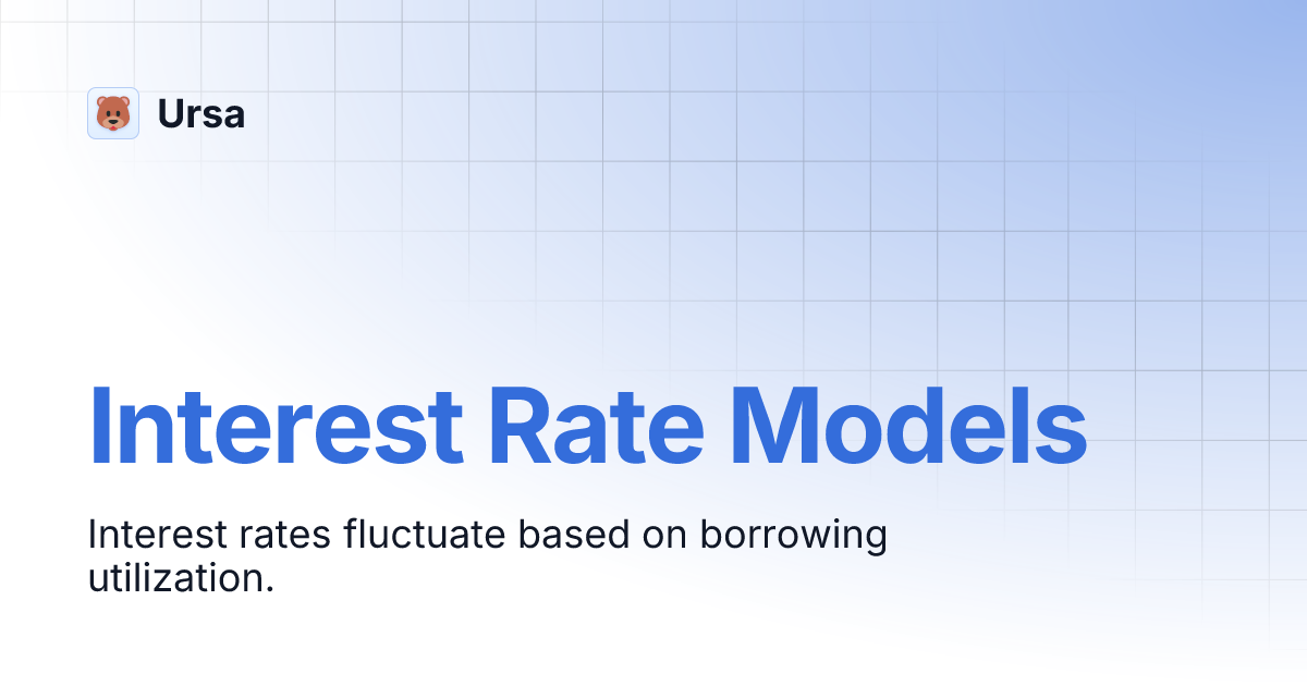 Interest Rate Models | Ursa