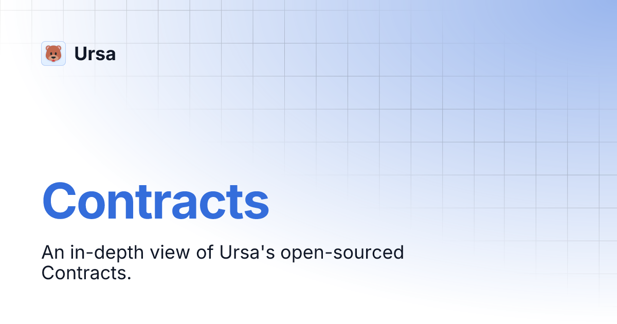 Contracts | Ursa